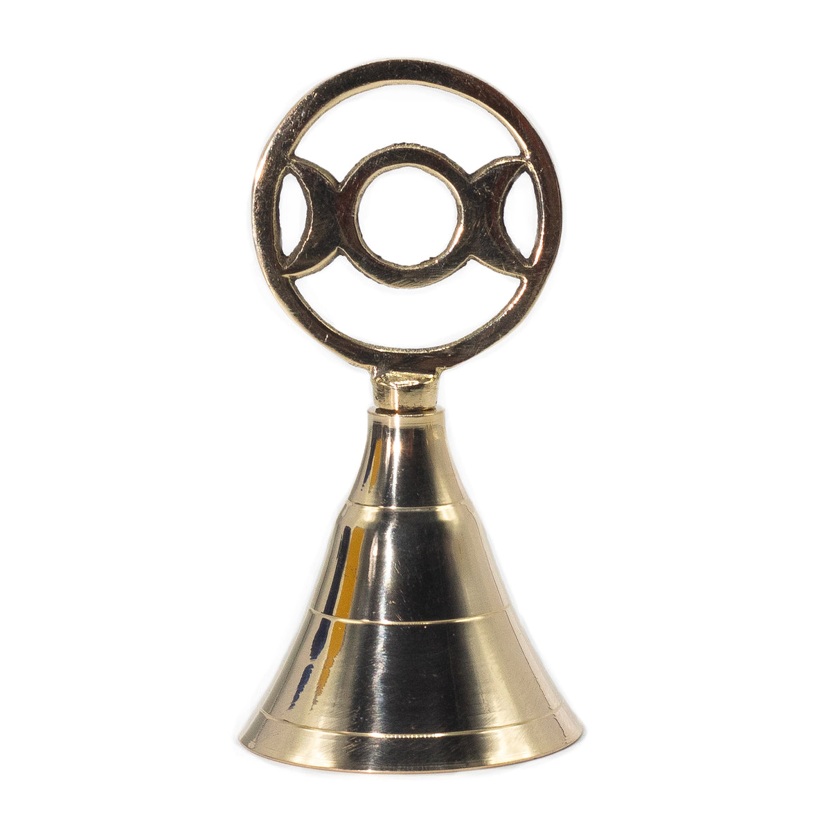 Triple Moon Altar Brass Bell – Arte's Den